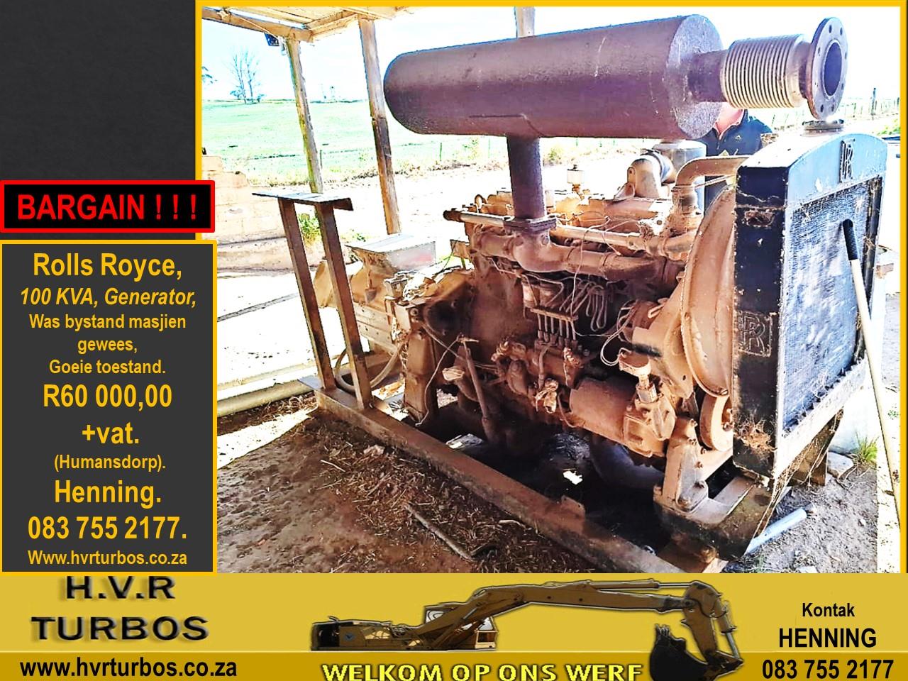 ROLLS ROYCE 100KVA for sale in Boshof - ID: 28369872 - AutoTrader